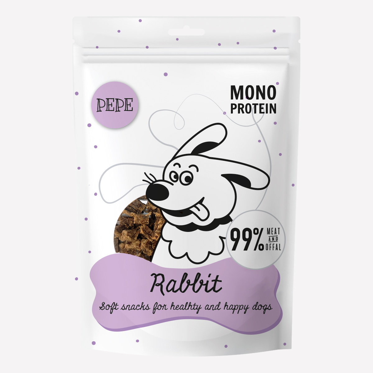 Przysmak dla psa PEPE rabbit królik 70 g - Paka Zwierzaka Karma i Smaczki